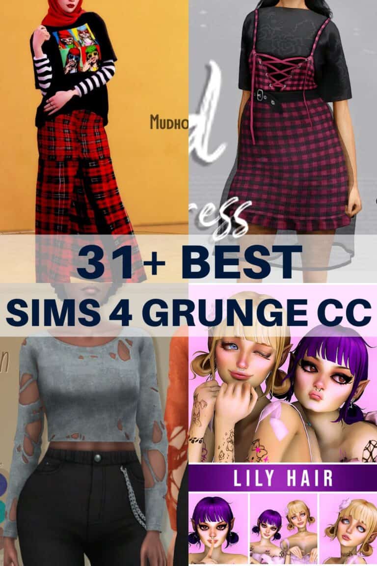 31+ Best Sims 4 Grunge CC Downloads - We Want Mods