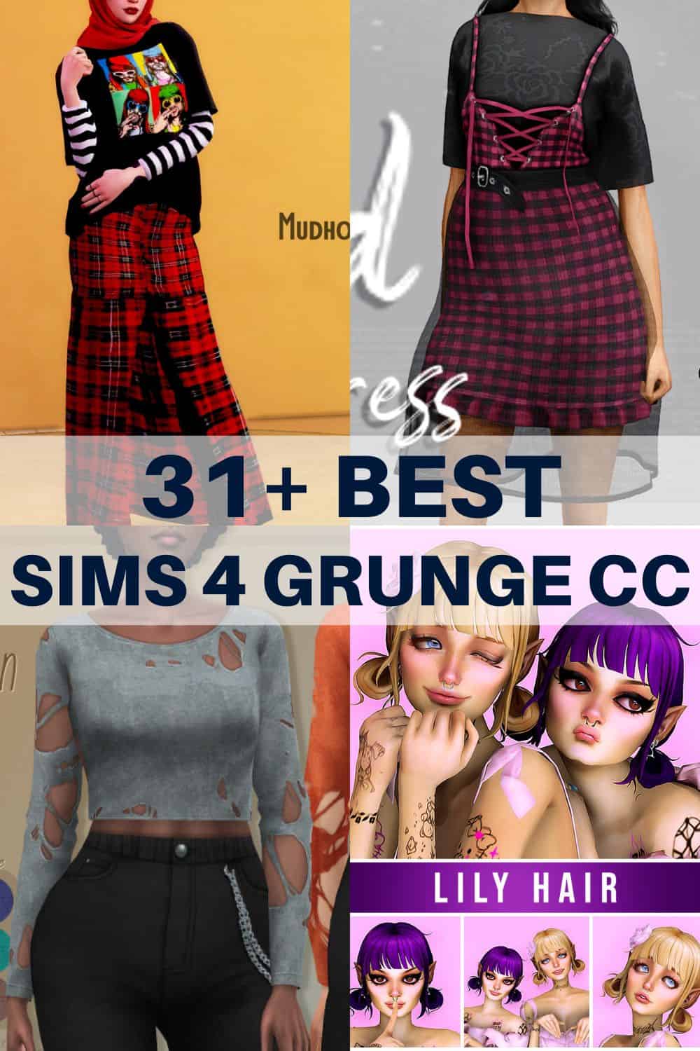 31+ Best Sims 4 Grunge CC Downloads - We Want Mods