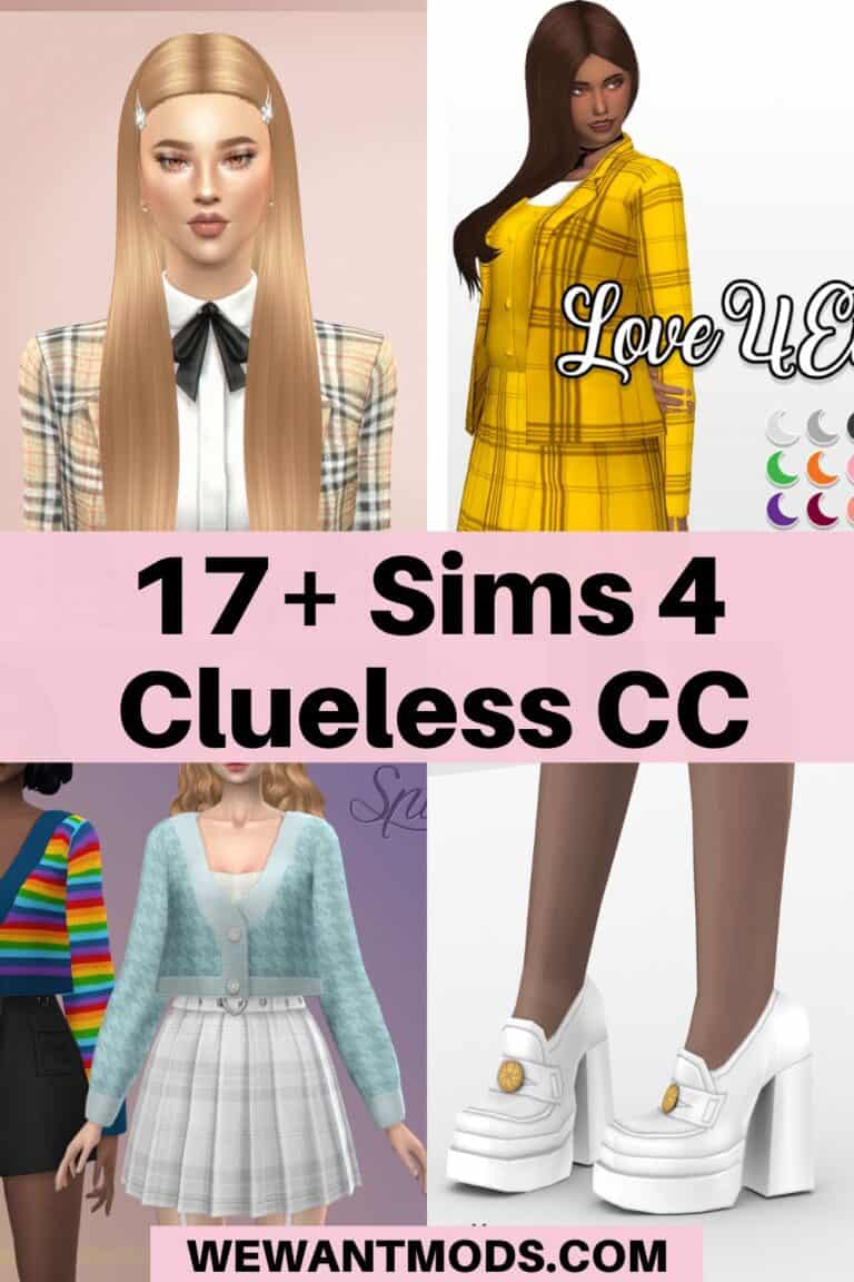 17+ Sims 4 Clueless CC: Clothes, Shoes, Cher Hair - We Want Mods