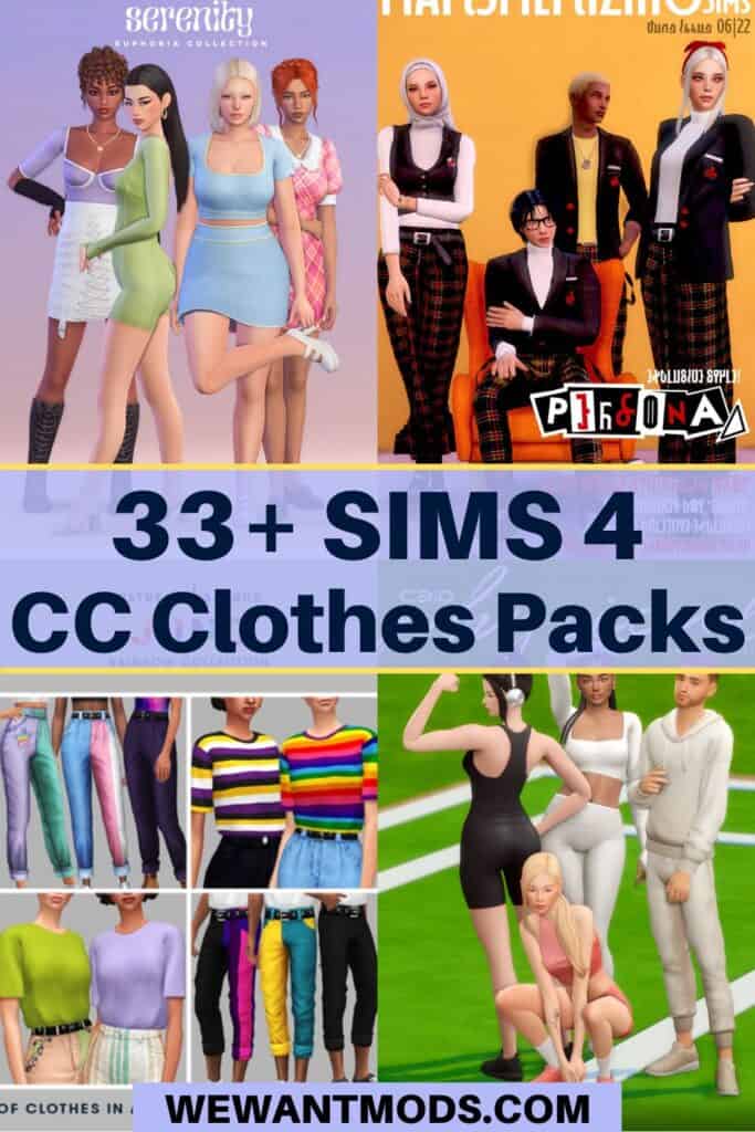 35 Sims 4 CC Clothes Packs For Every Style We Want Mods