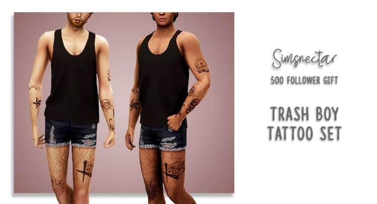 45+ Sims 4 Tattoos: Full Body, Face, Sleeve Tattoos - We Want Mods