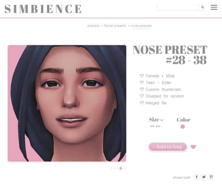 35+ Sims 4 Nose Presets: Thin, Wide & Crooked Noses - We Want Mods
