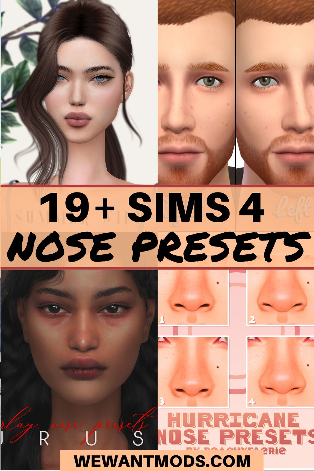 33+ Sims 4 Nose Presets: Thin, Wide & Crooked Noses - We Want Mods