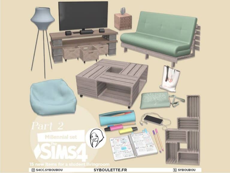 53+ Sims 4 Furniture CC Packs: Pieces For Every Room - We Want Mods