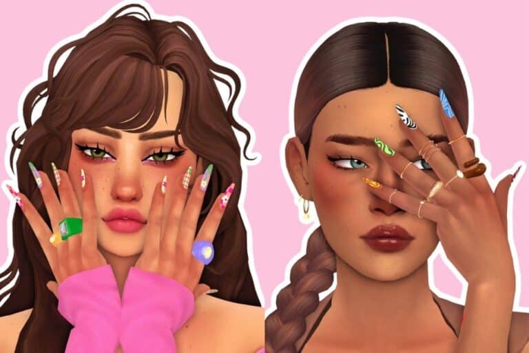 41+ Sims 4 Nails CC: Coffin, Stiletto & French Tips - We Want Mods