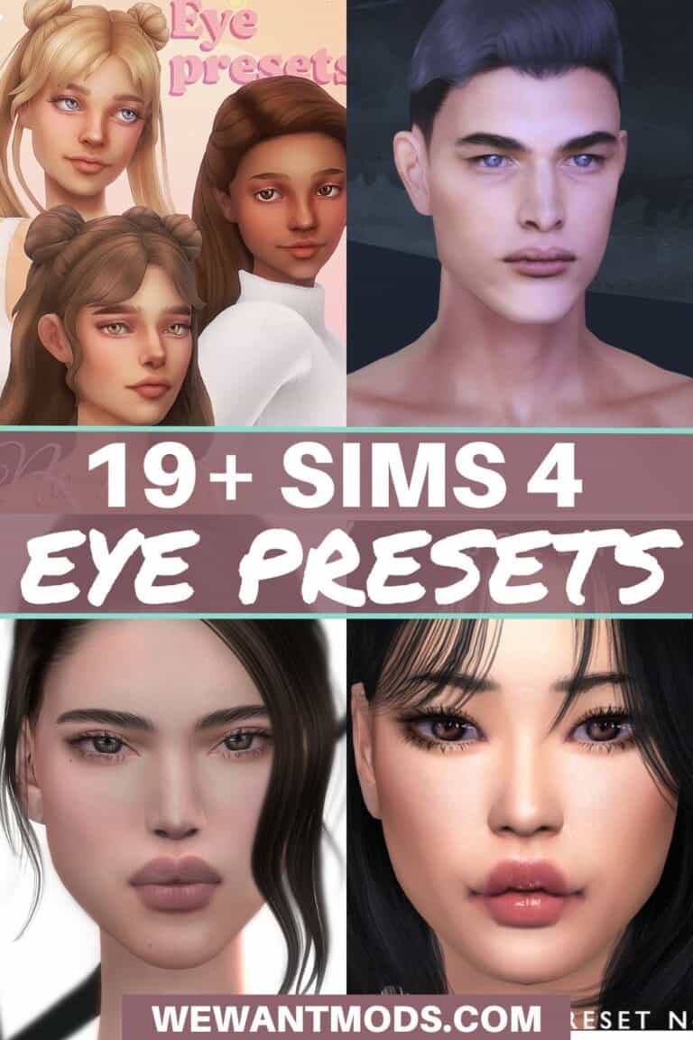 21+ Sims 4 Eye Presets: Customize Your Sims' Eyes - We Want Mods