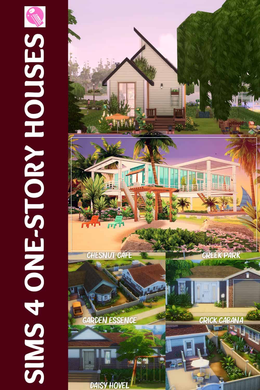 17+ Sims 4 One-Story Houses (Turnkey Homes) - We Want Mods