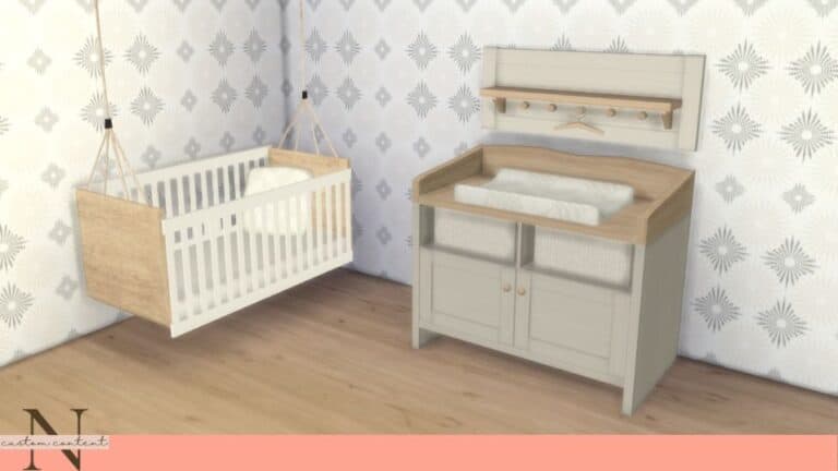 21+ Sims 4 Cribs CC: Sleigh Beds & Bassinet Options - We Want Mods