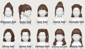 33+ Sims 4 Toddler Hair CC: Buns, Braids, Twists & More - We Want Mods