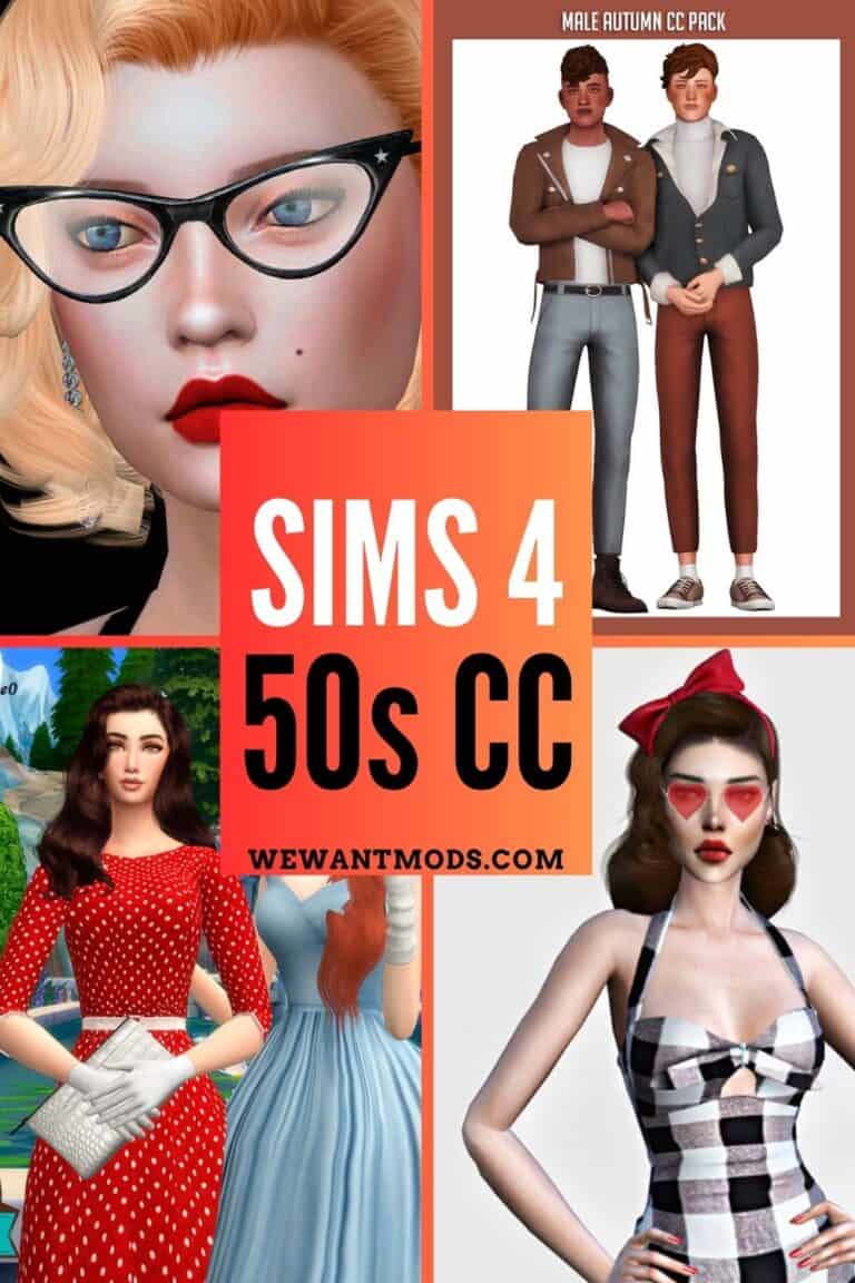 25+ Sims 4 50s CC: Travel To The Fabulous 1950s - We Want Mods