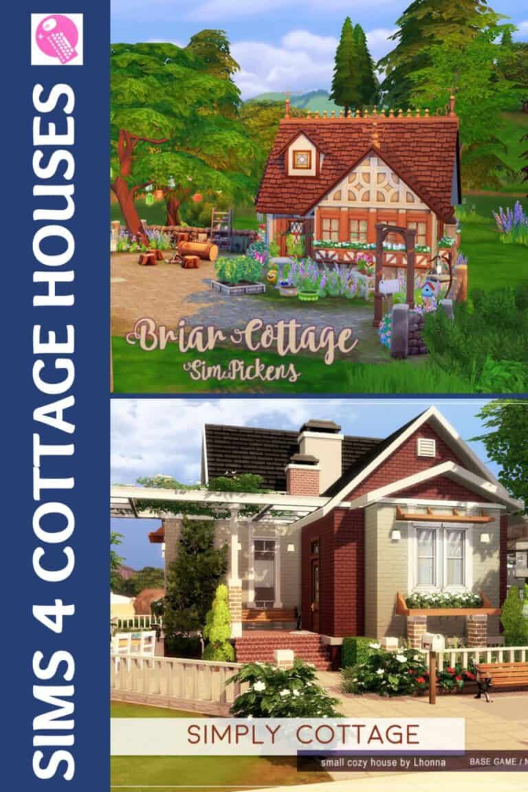 17+ Sims 4 Cottage Houses: A Simple Way Of Living - We Want Mods