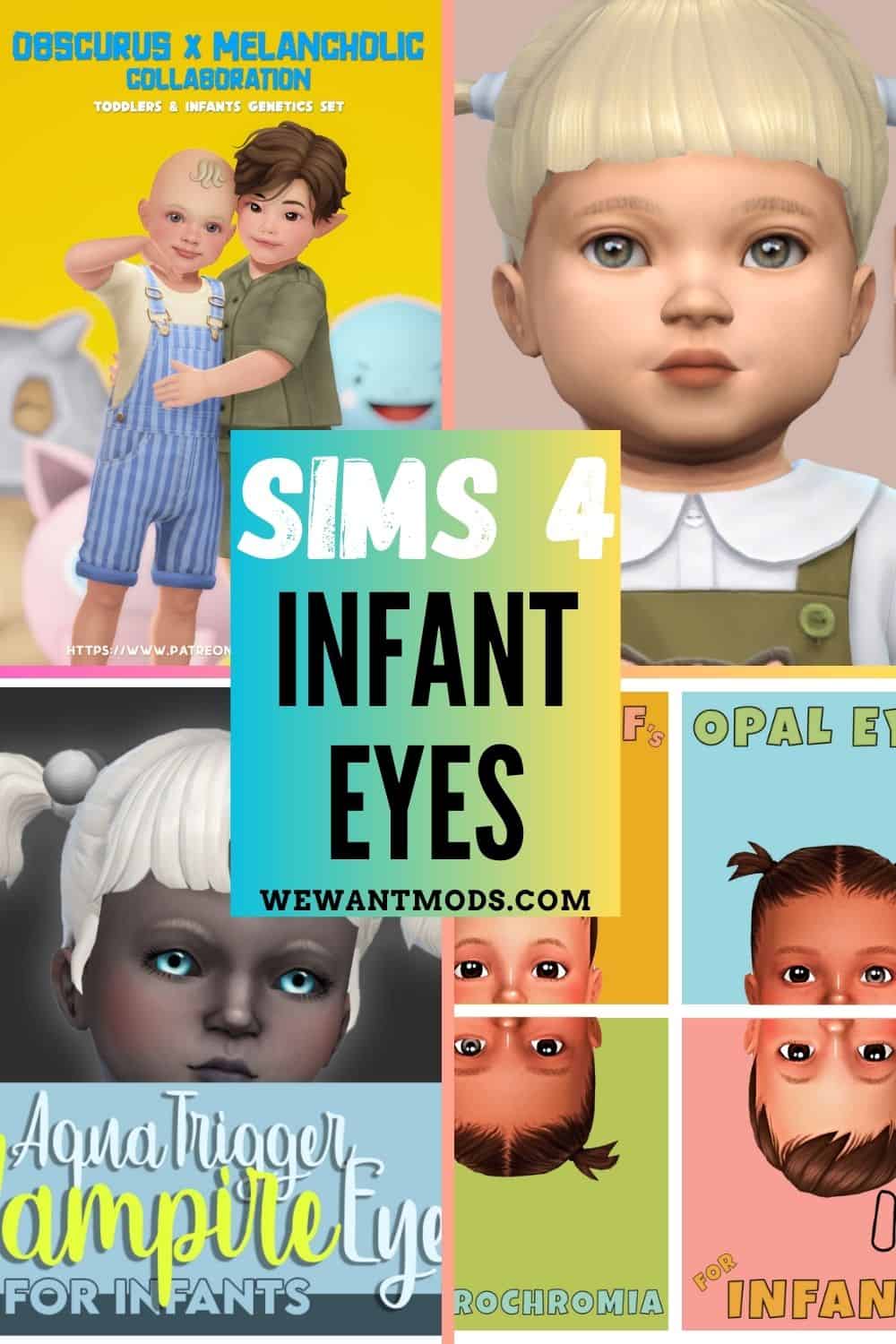21+ Sims 4 Infant Eyes: Default, Non-Default Eyes - We Want Mods