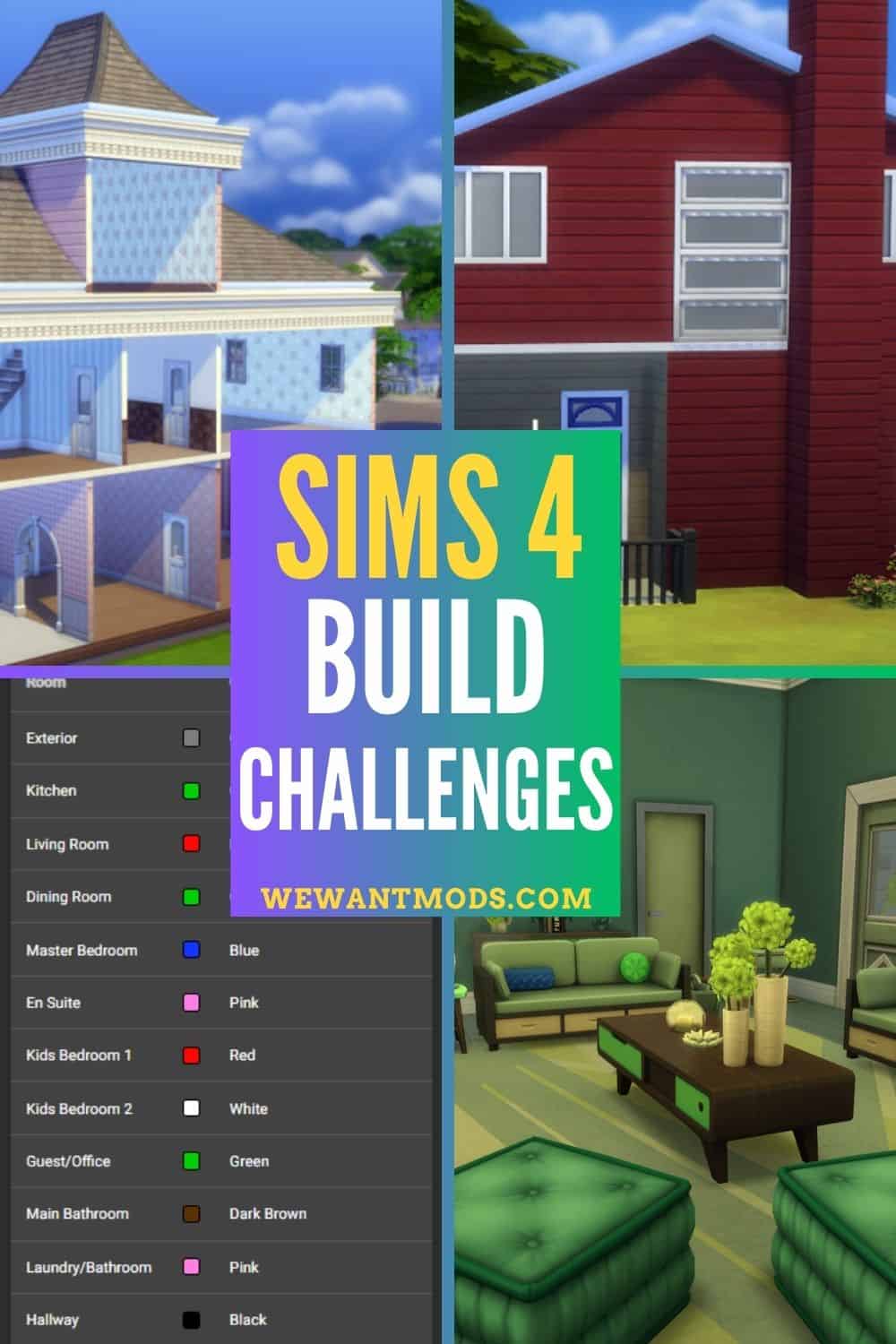 19+ Sims 4 Build Challenges: Fun Themed Builds To Try - We Want Mods