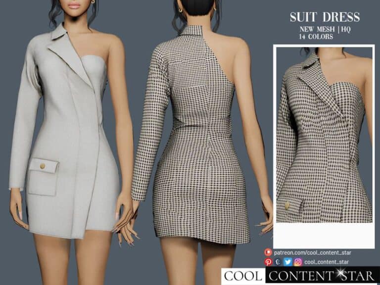 25+ Sims 4 Suit CC: Plaid, Tweed, Blazers & More - We Want Mods