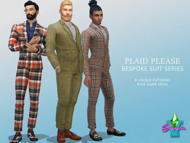 31+ Sims 4 Suit CC: Plaid, Tweed, Blazers & More - We Want Mods