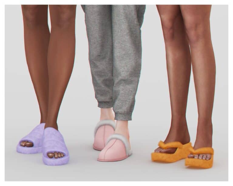 21+ Sims 4 Slippers CC: Cozy Designs To Lounge In! - We Want Mods