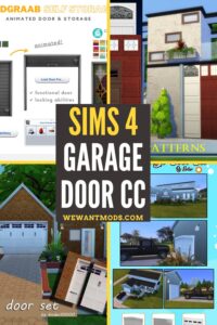 17 Sims 4 Garage Door CC: Deco, Single & Double Doors - We Want Mods