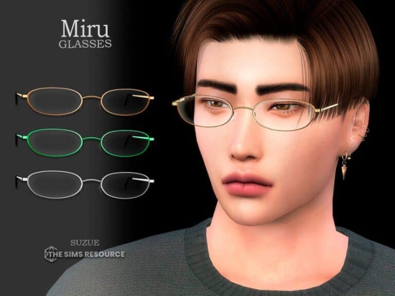 31 Sims 4 Glasses Cc Round Oval And Aviator Frames We Want Mods