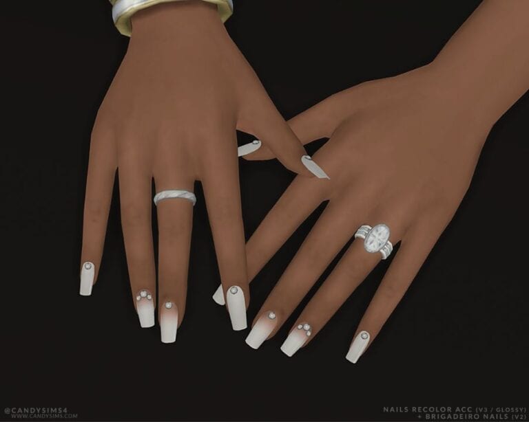 37+ Sims 4 Nails CC: Coffin, Stiletto & French Tips - We Want Mods