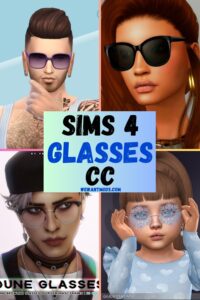 37+ Sims 4 Glasses CC: Round, Oval, & Aviator Frames - We Want Mods