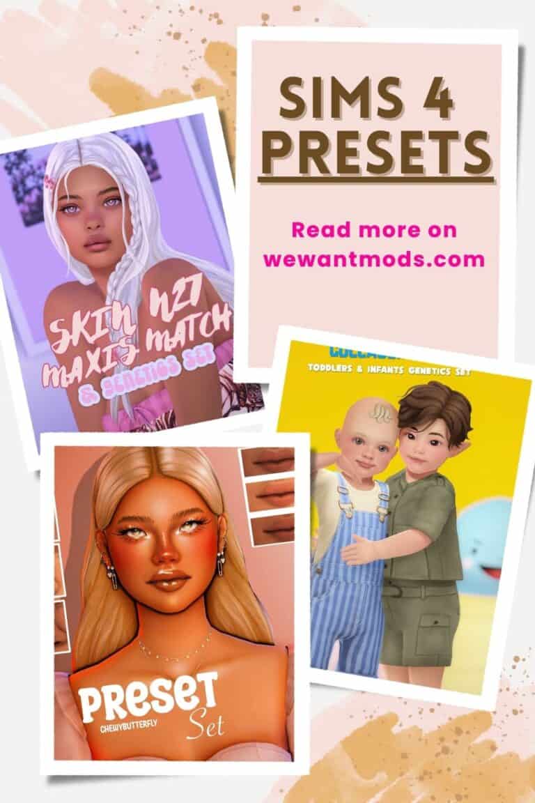 27+ Sims 4 Presets: Ears, Chin & Face Presets - We Want Mods