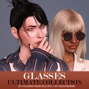 35+ Sims 4 Glasses CC: Round, Oval, & Aviator Frames - We Want Mods