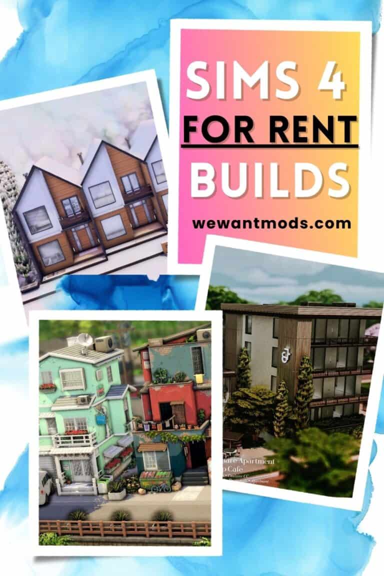 25+ Sims 4 For Rent Builds: Apartments, Rowhouses & More - We Want Mods