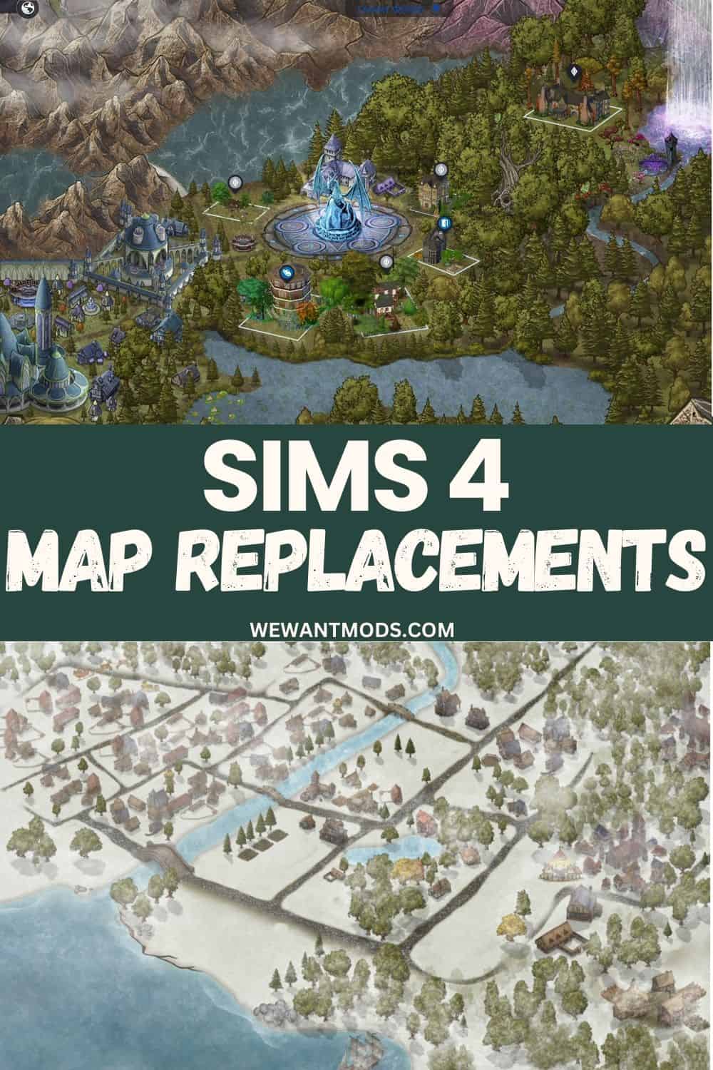 10+ Sims 4 Map Replacements: Eras, Fantasy, HQ & More - We Want Mods