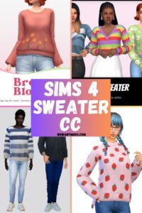 31+ Sims 4 Sweater CC: Tucked, Knitted, & Casual Options - We Want Mods