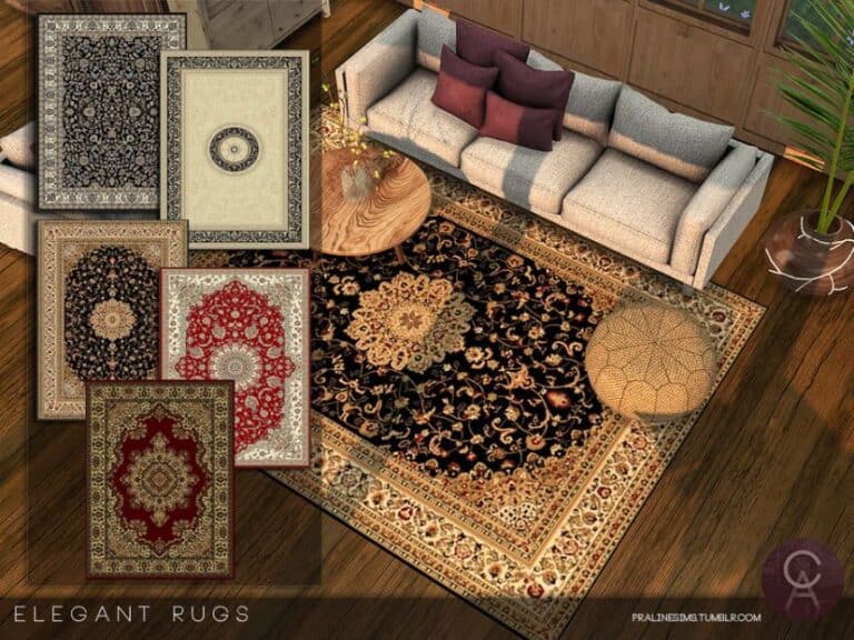 27+ Sims 4 Rugs CC: Carpets, Runners & Fluffy Rugs - We Want Mods