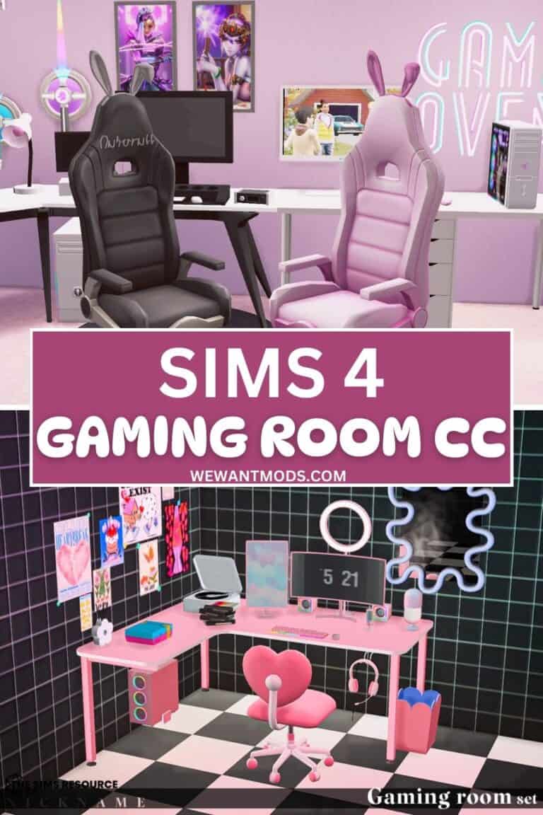 27+ Sims 4 Gaming Room CC: Desks, Chairs & Lights - We Want Mods