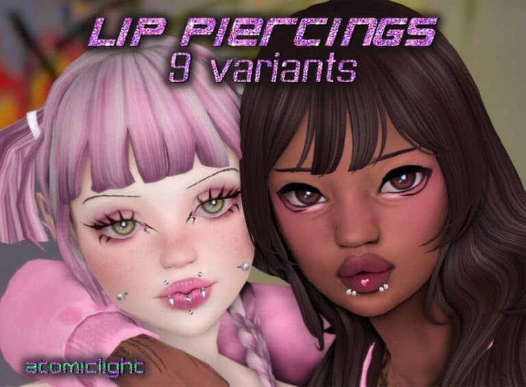 35+ Edgy Sims 4 Piercings CC: Septum To Lip Spikes - We Want Mods