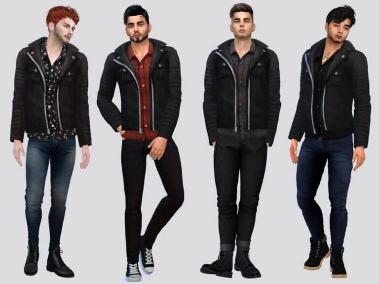 23+ Sims 4 Leather Jackets: Upgrade Your Sims' Style - We Want Mods