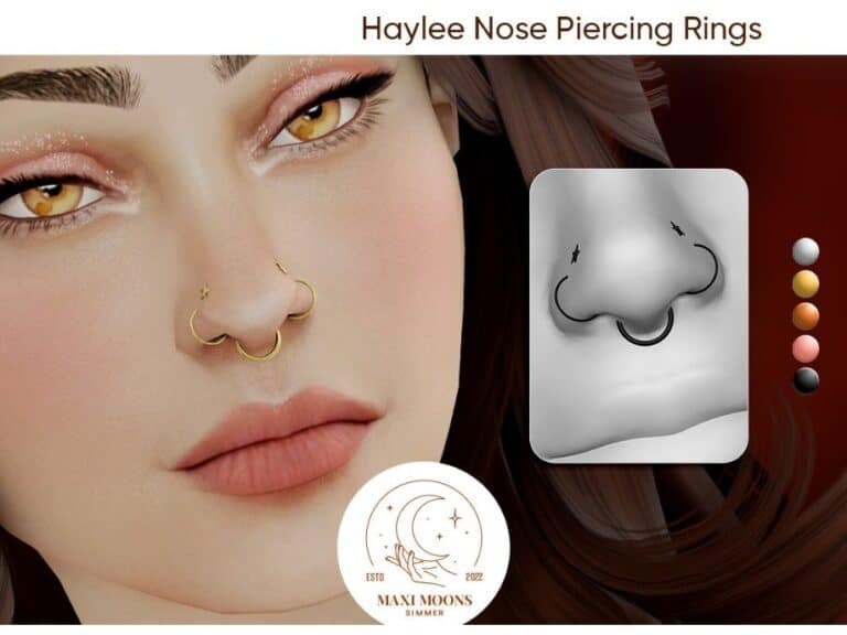 35+ Edgy Sims 4 Piercings CC: Septum To Lip Spikes - We Want Mods