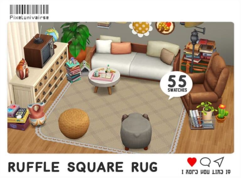 27+ Sims 4 Rugs CC: Carpets, Runners & Fluffy Rugs - We Want Mods