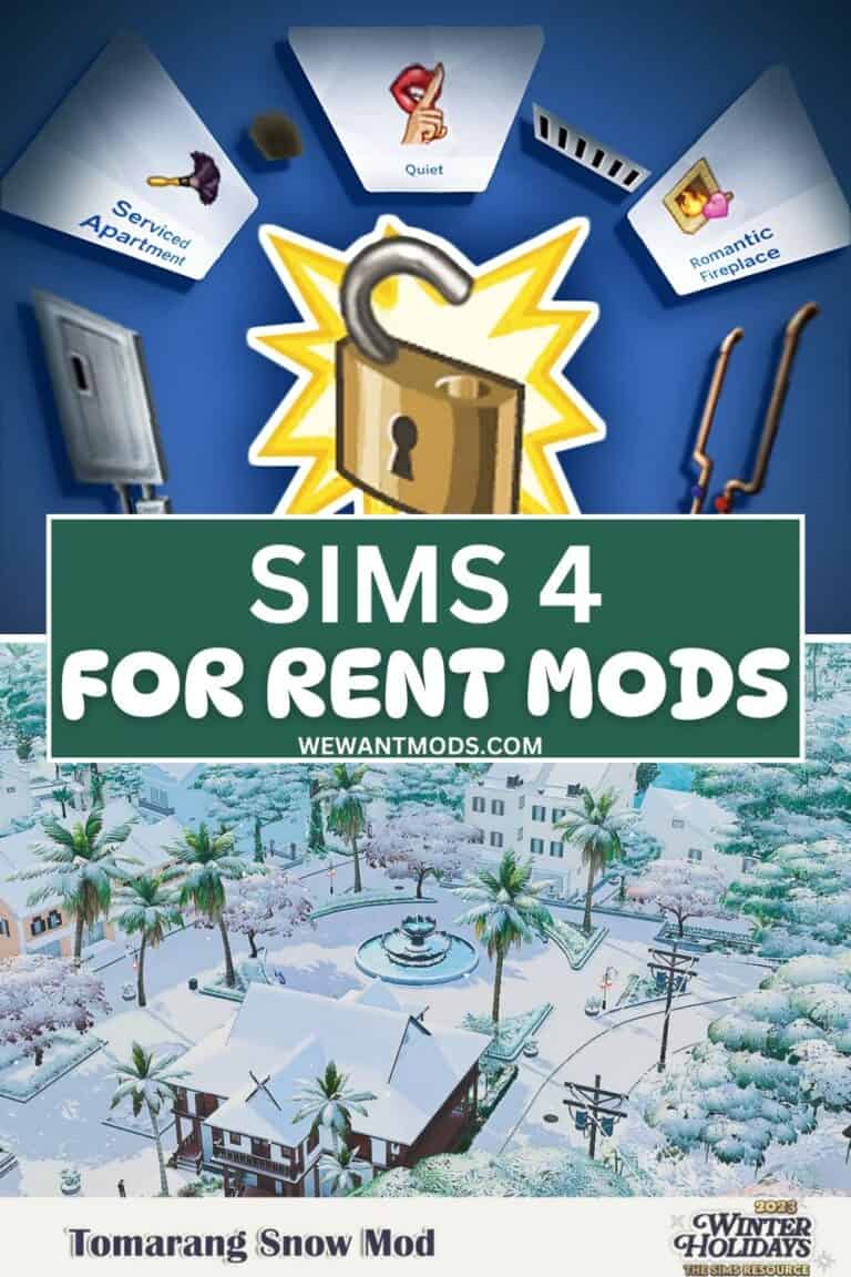 29 Sims 4 For Rent Mods: Lot Traits, Insurance & More - We Want Mods