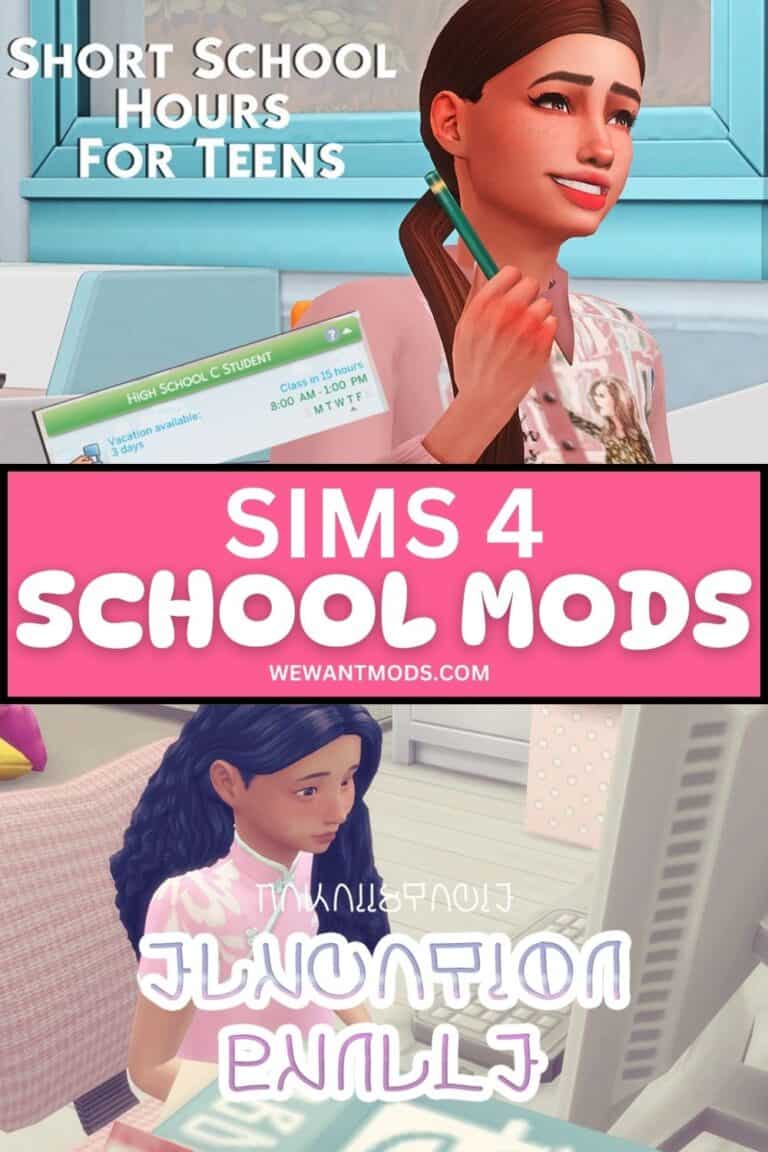 17+ Sims 4 School Mods: Activities, Classroom, & More - We Want Mods