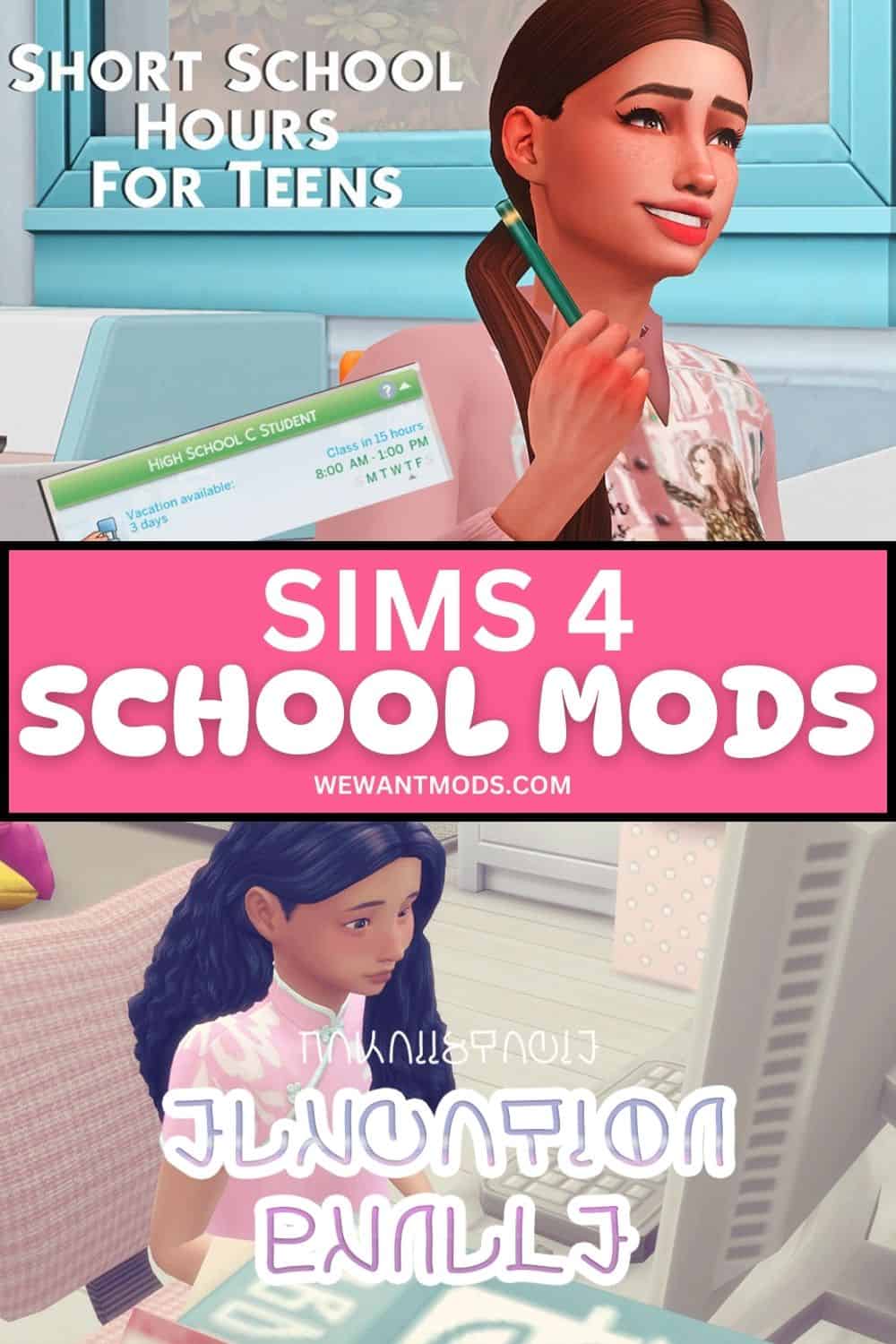 17+ Sims 4 School Mods: Activities, Classroom, & More - We Want Mods