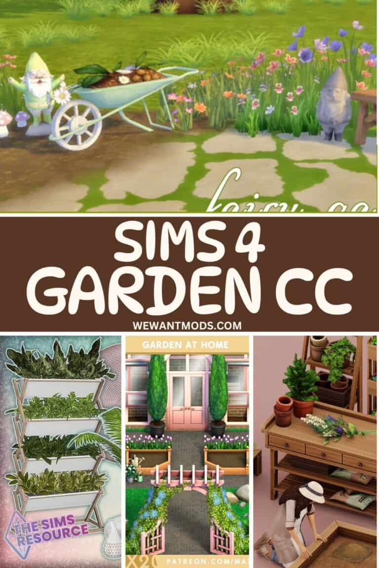 33+ Sims 4 Garden CC: Tools, Terrain, Gnomes & More - We Want Mods