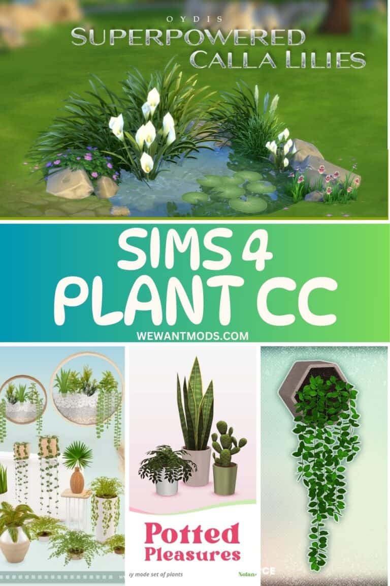 31+ Sims 4 Plant CC: Potted, Hanging, Ivy & More - We Want Mods