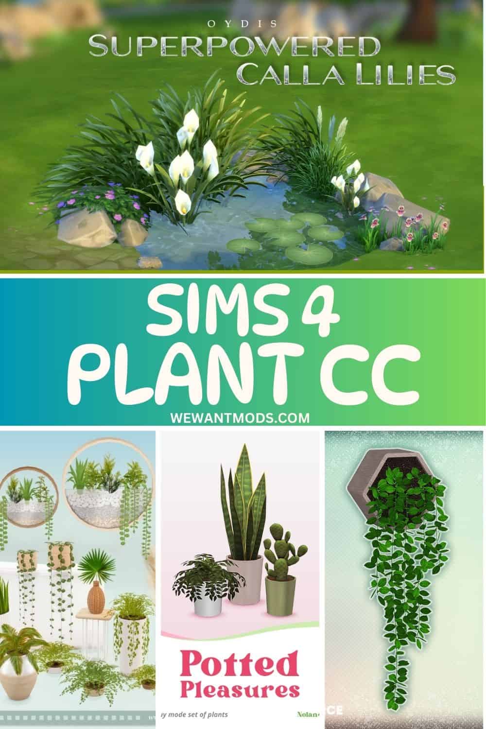 31+ Sims 4 Plant CC: Potted, Hanging, Ivy & More - We Want Mods