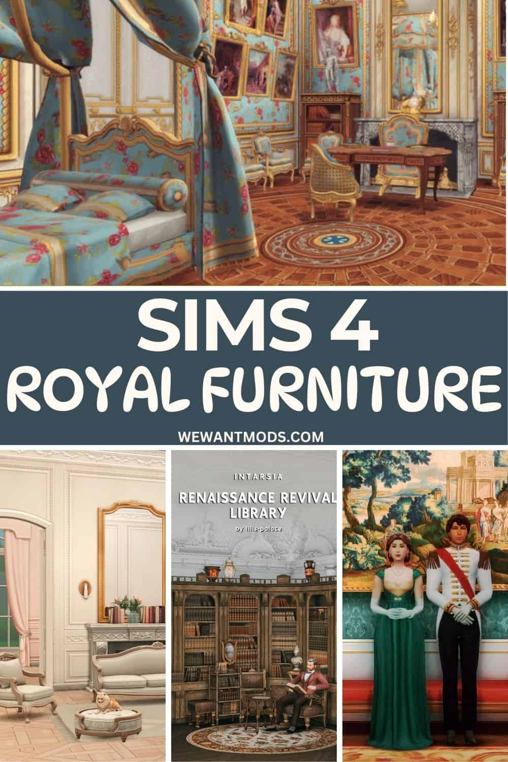 26+ Sims 4 Royal Furniture CC: Beds, Sofas, & More - We Want Mods