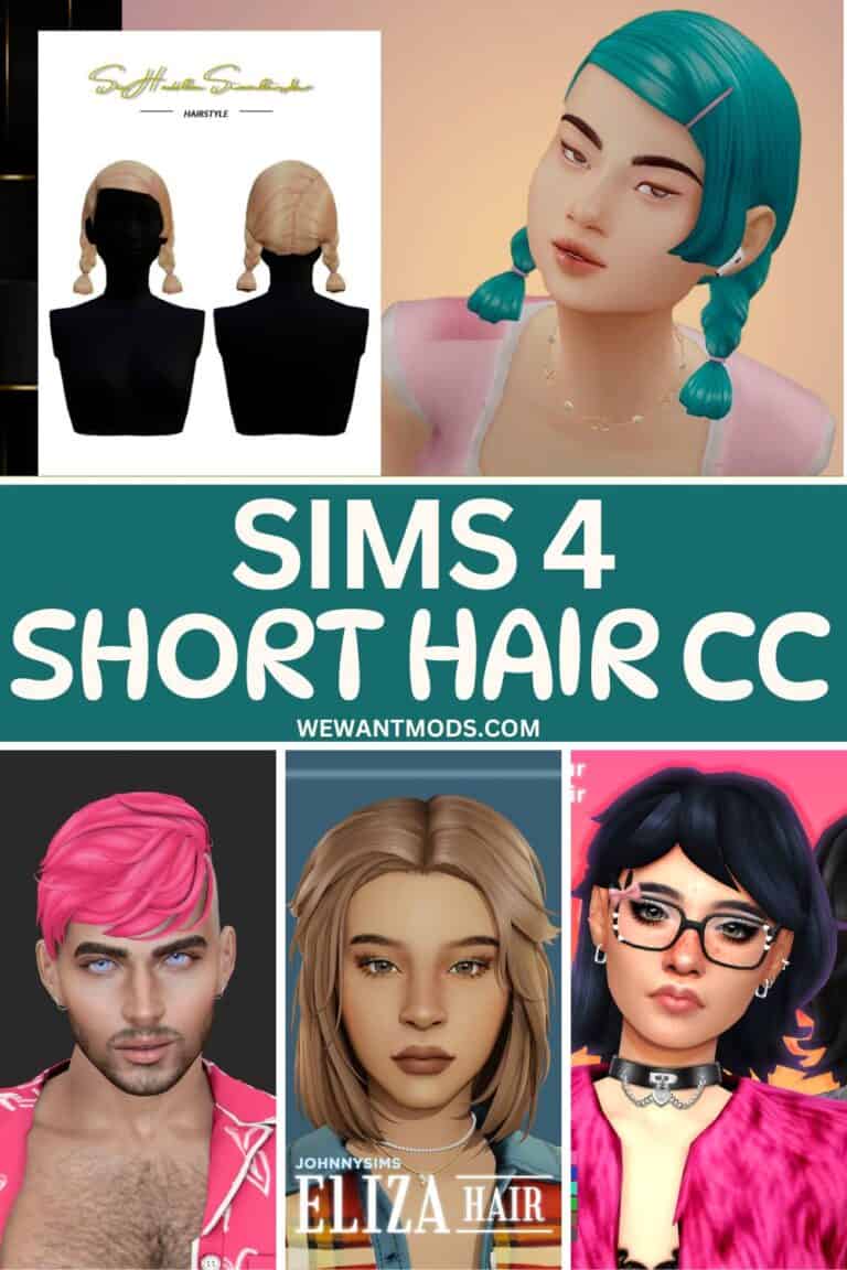 37+ Sims 4 Short Hair CC: For An Easy Breezy Look - We Want Mods