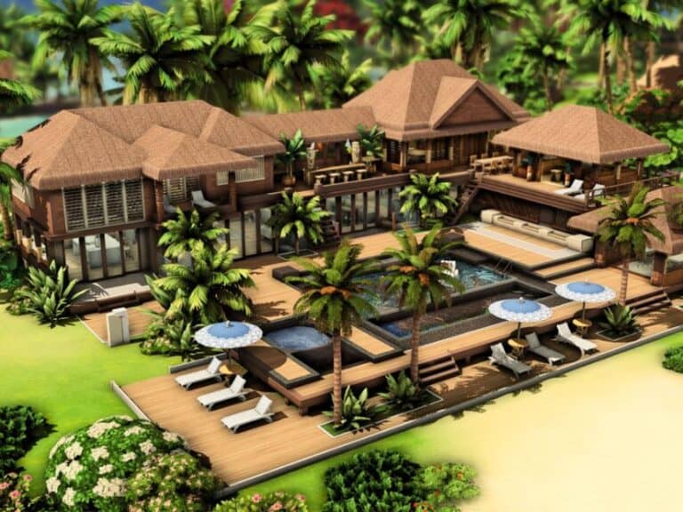 27+ Sims 4 Beach Houses: A Tropical Paradise - We Want Mods