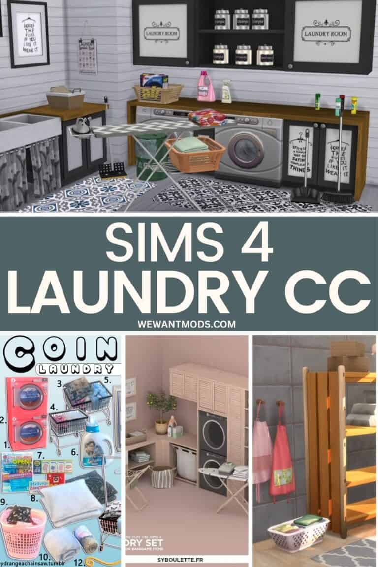19+ Sims 4 Laundry CC & Mods: Appliances & Decor - We Want Mods