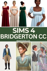 27+ Sims 4 Bridgerton CC & Builds, Poses, Regency Mod - We Want Mods