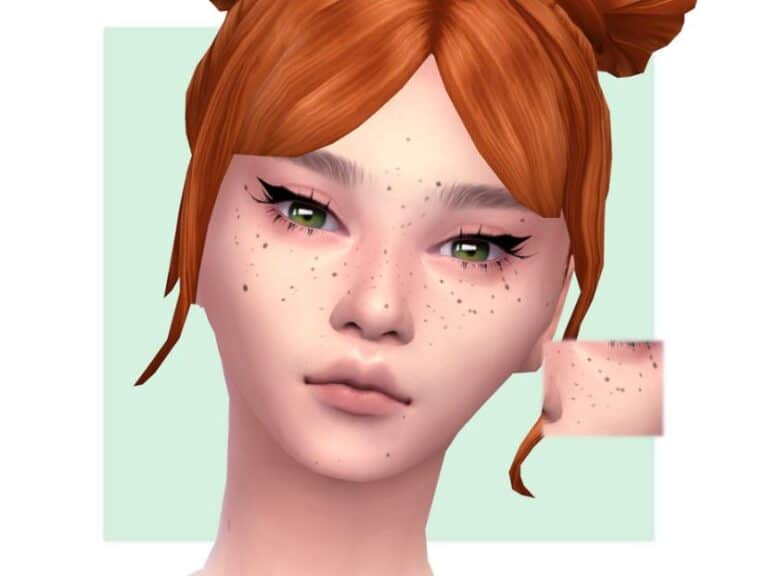 29+ Sims 4 Freckles: For Noses, Cheeks & Body - We Want Mods