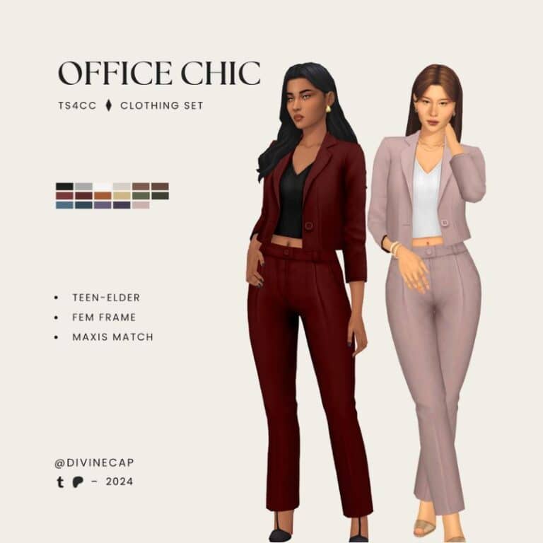 31+ Sims 4 Suit CC: Plaid, Tweed, Blazers & More - We Want Mods