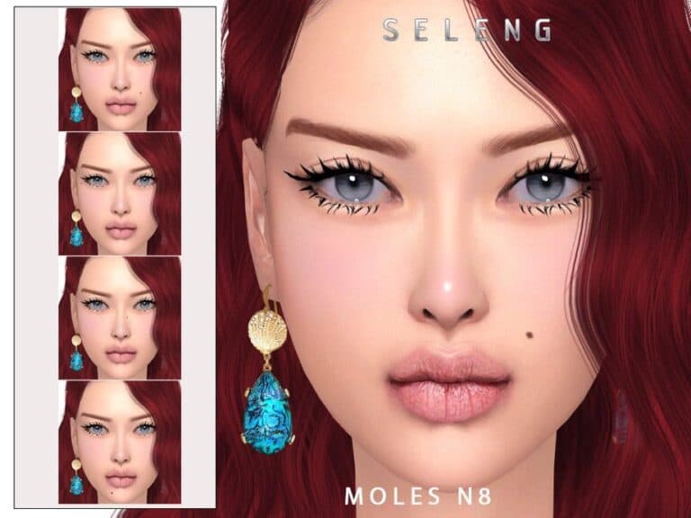 25+ Sims 4 Moles: Face, Neck & Body Mole Creations - We Want Mods