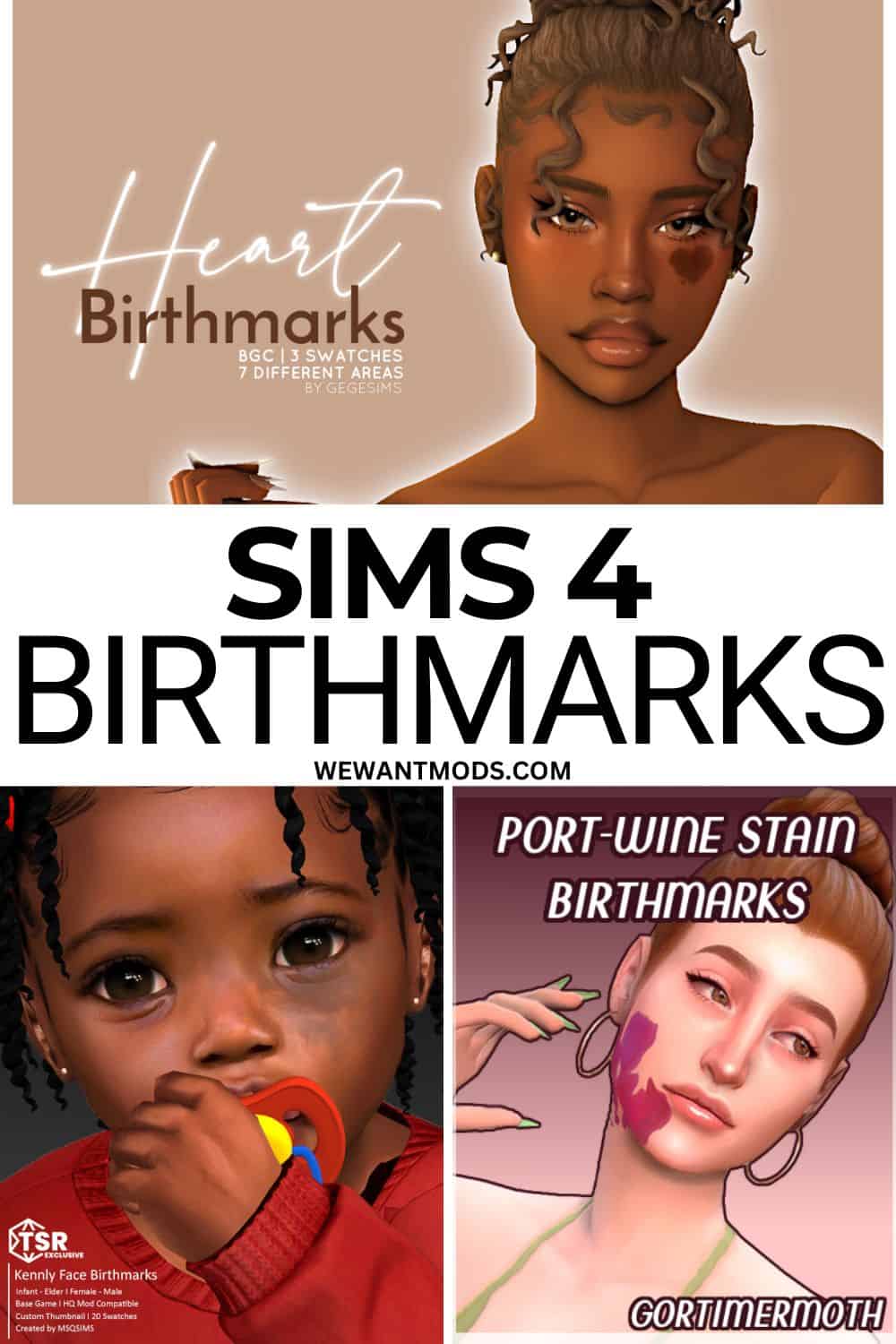 10+ Sims 4 Birthmarks: For The Face & Body - We Want Mods